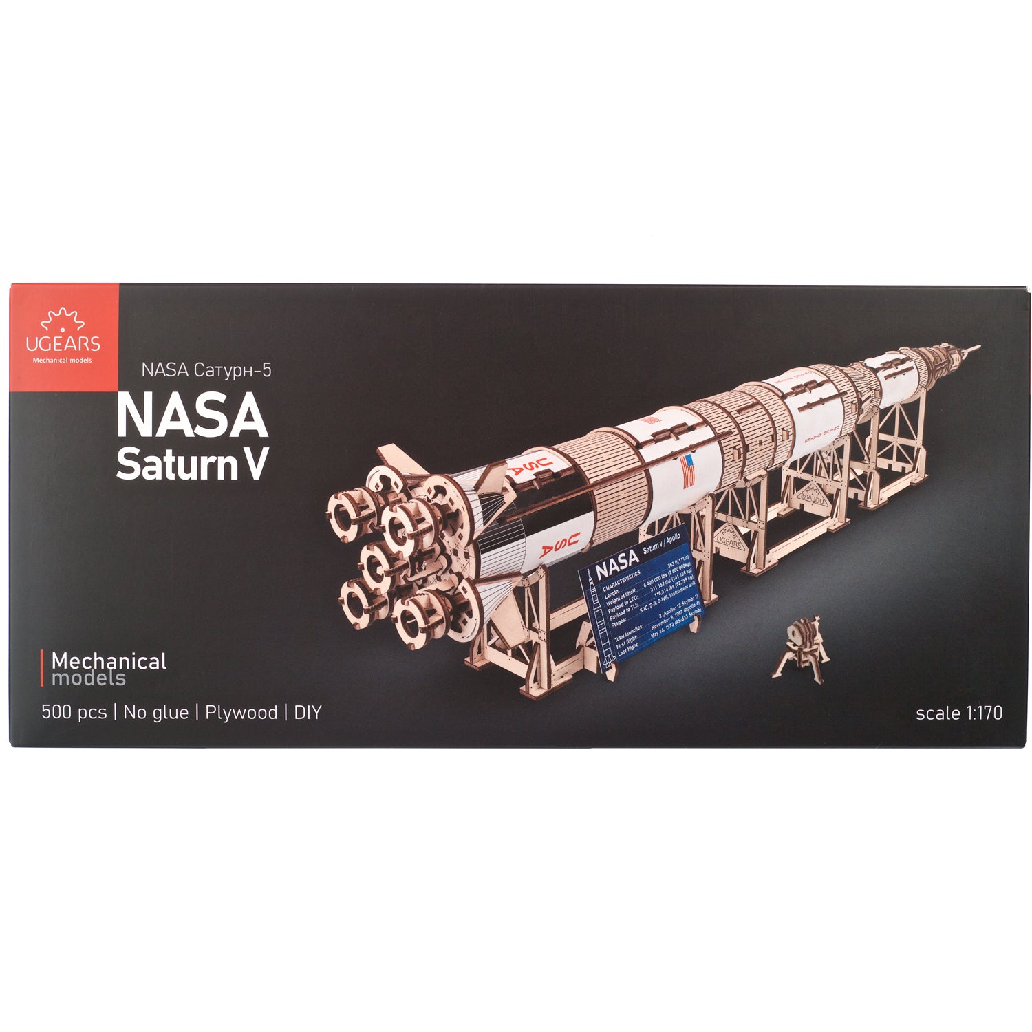 UGears NASA Saturn V STEM Models | Wooden Mechanical Engineering Kits ...