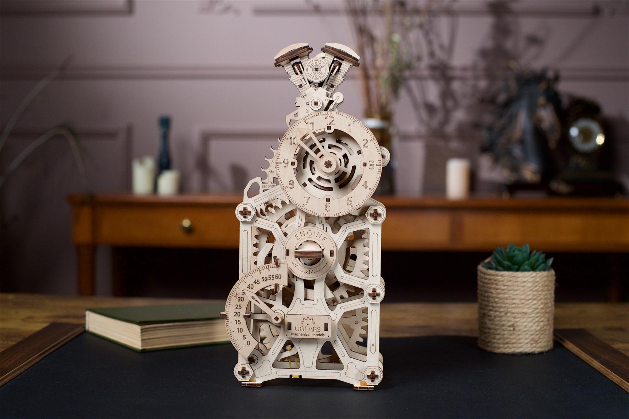 Engine Clock Mechanical Model Kit for Sale | UGears US – Ukidz Toys