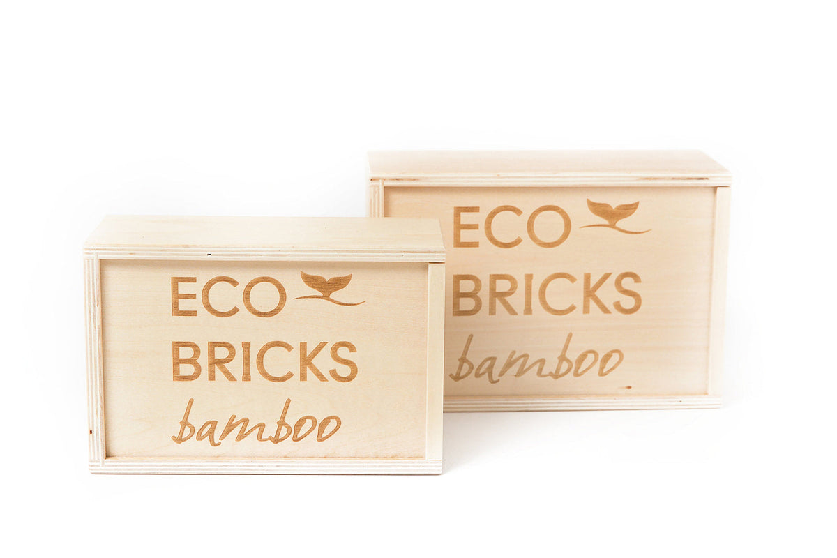 Once-Kids Eco-bricks Bamboo 90pcs – Wooden Building Blocks Set | Eco T ...