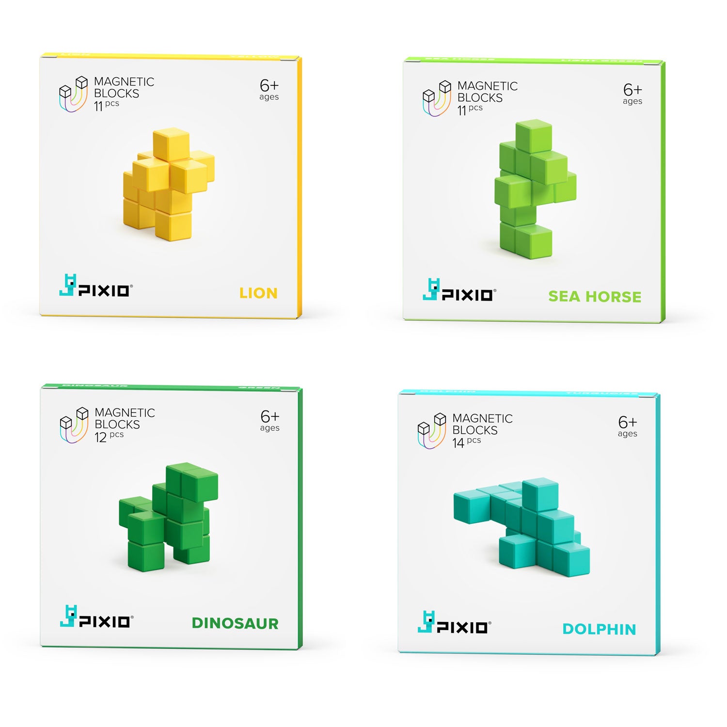 PIXIO Yellow Lion: 11 Magnets + Free App. – Ukidz Toys