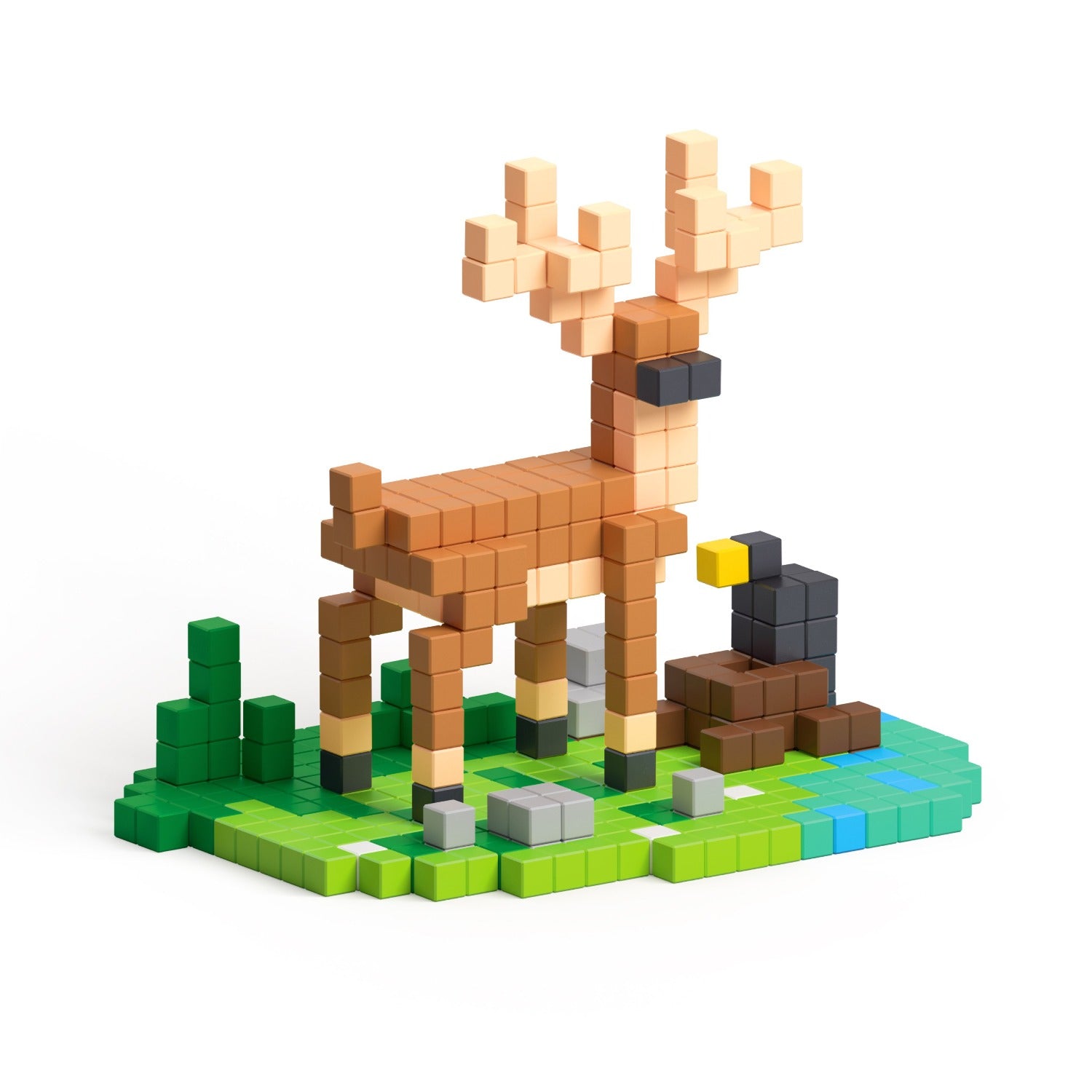 PIXIO-1600 Magnetic Blocks in 16 colors for 6+ | Magnetic Building Toy ...