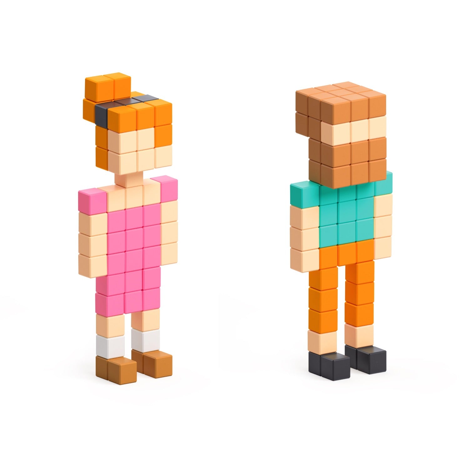 PIXIO-400 Magnetic Blocks in 10 colors for 6 and up age + App – Ukidz Toys