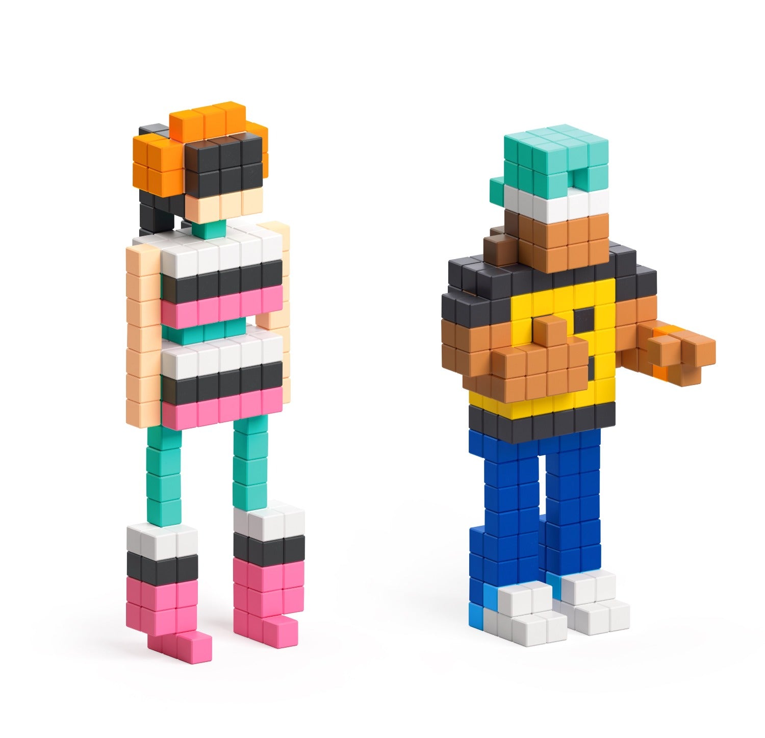 PIXIO-800 Magnetic Blocks in 16 colors for 6+. Exercise Your ...