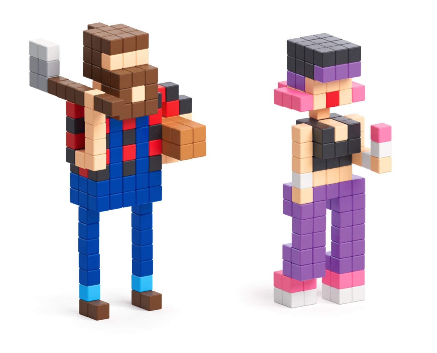 PIXIO-800 Magnetic Blocks in 16 colors for 6+. Exercise Your ...