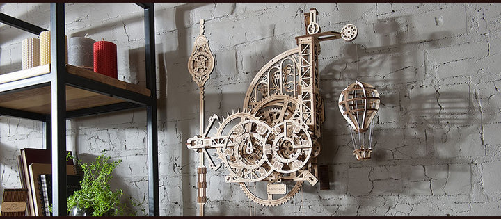 NEW UGears Aero Clock Wooden Mechanical Model that shows Time – Ukidz Toys