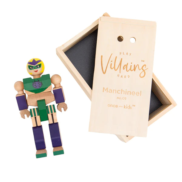 Once-Kids Wood Action Figure Villains #1 Manchineel | Ukidz Toys